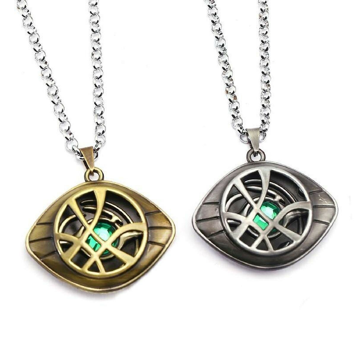Marvel Avengers Doctor Strange Infinity Time Stones ожерелье брелок фигурка модель игрушки косплей реквизит