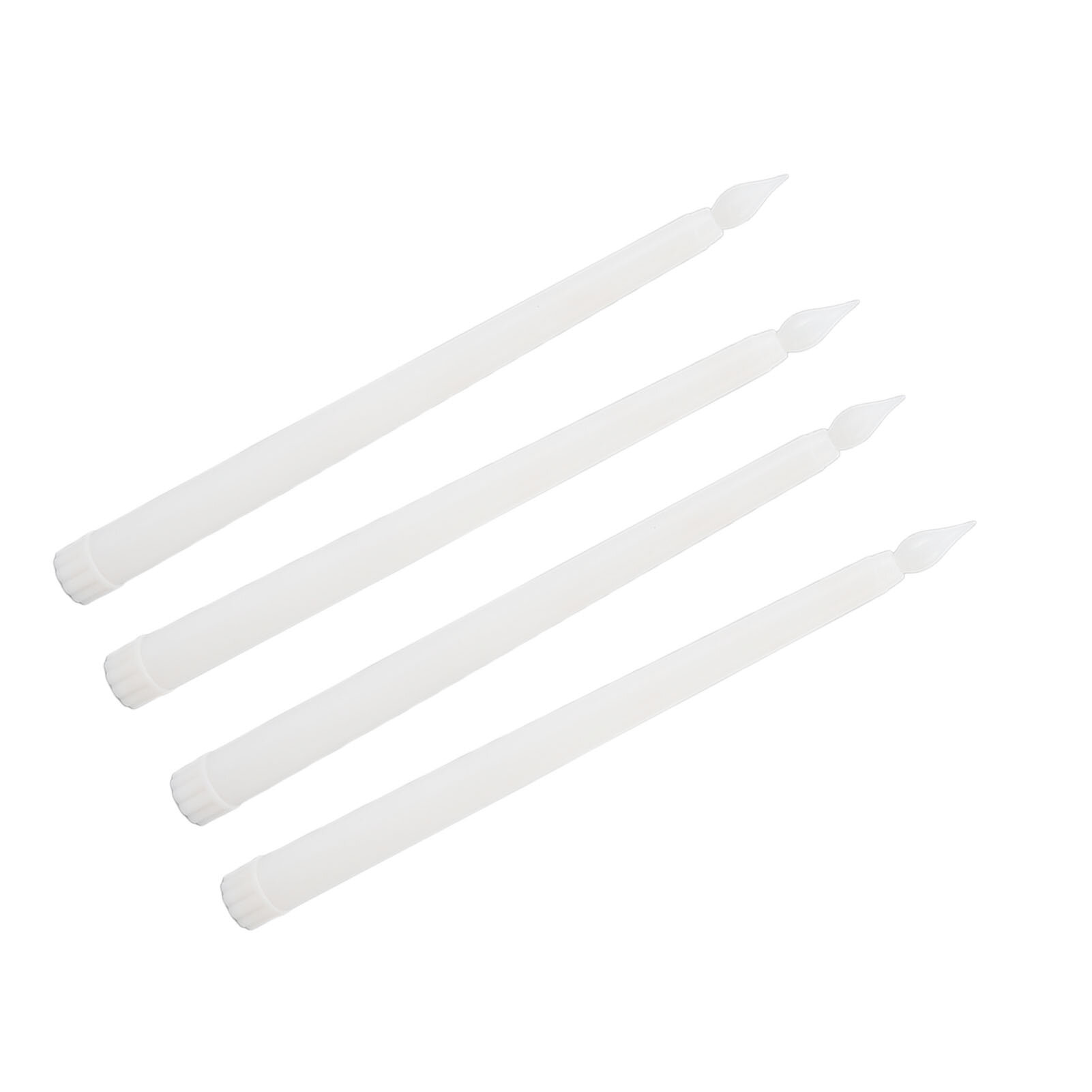 4 Pcs LED Candles Белые Топперы Электрические С Бездымным Безопасным Экологичным Теплым Светом