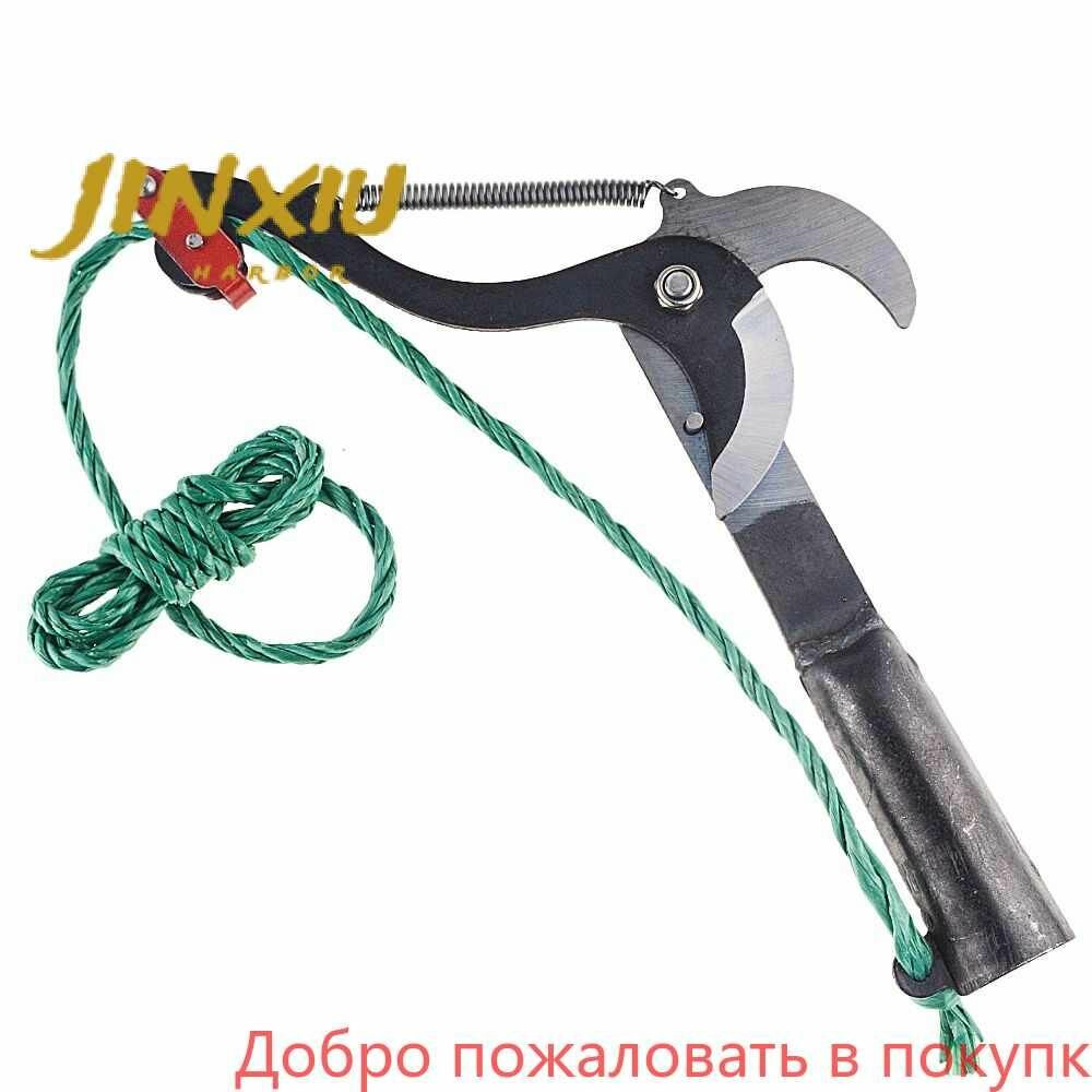 Секатор, телескопический, для высоких деревьев, черный, 33 см