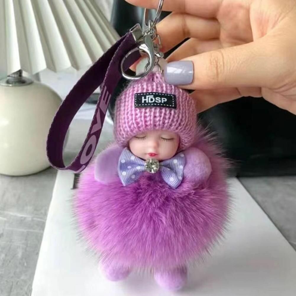 Плюшевая спящая детская игрушка, брелок, аксессуары, подвеска на рюкзак, мягкая и милая для детей, девочек