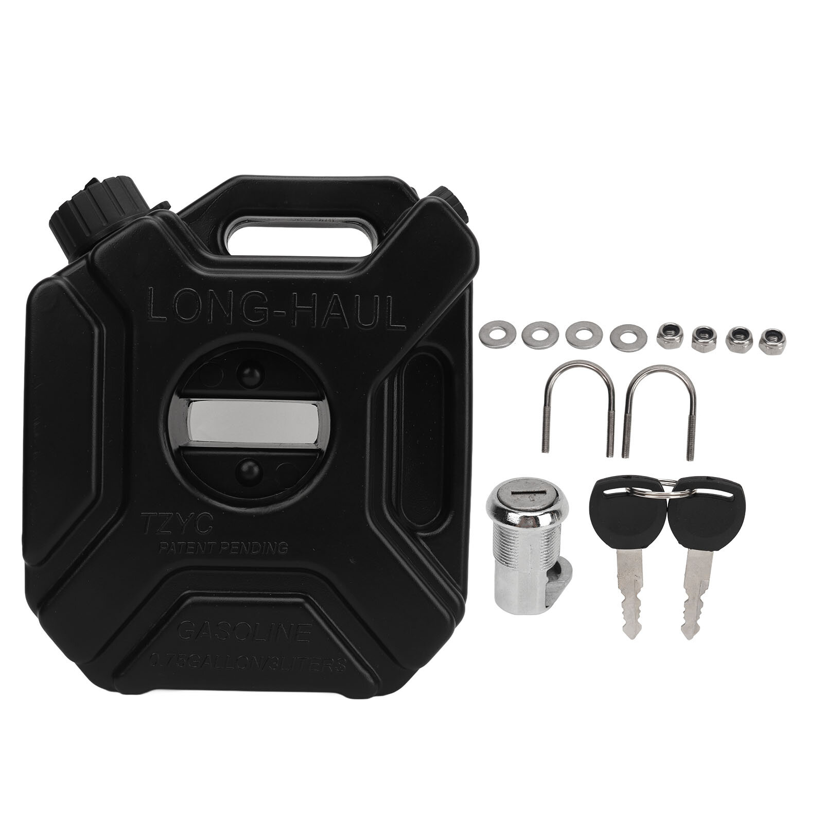 3Л черная канистра с кронштейном для авто/мото/UTV (0.75 галлона)