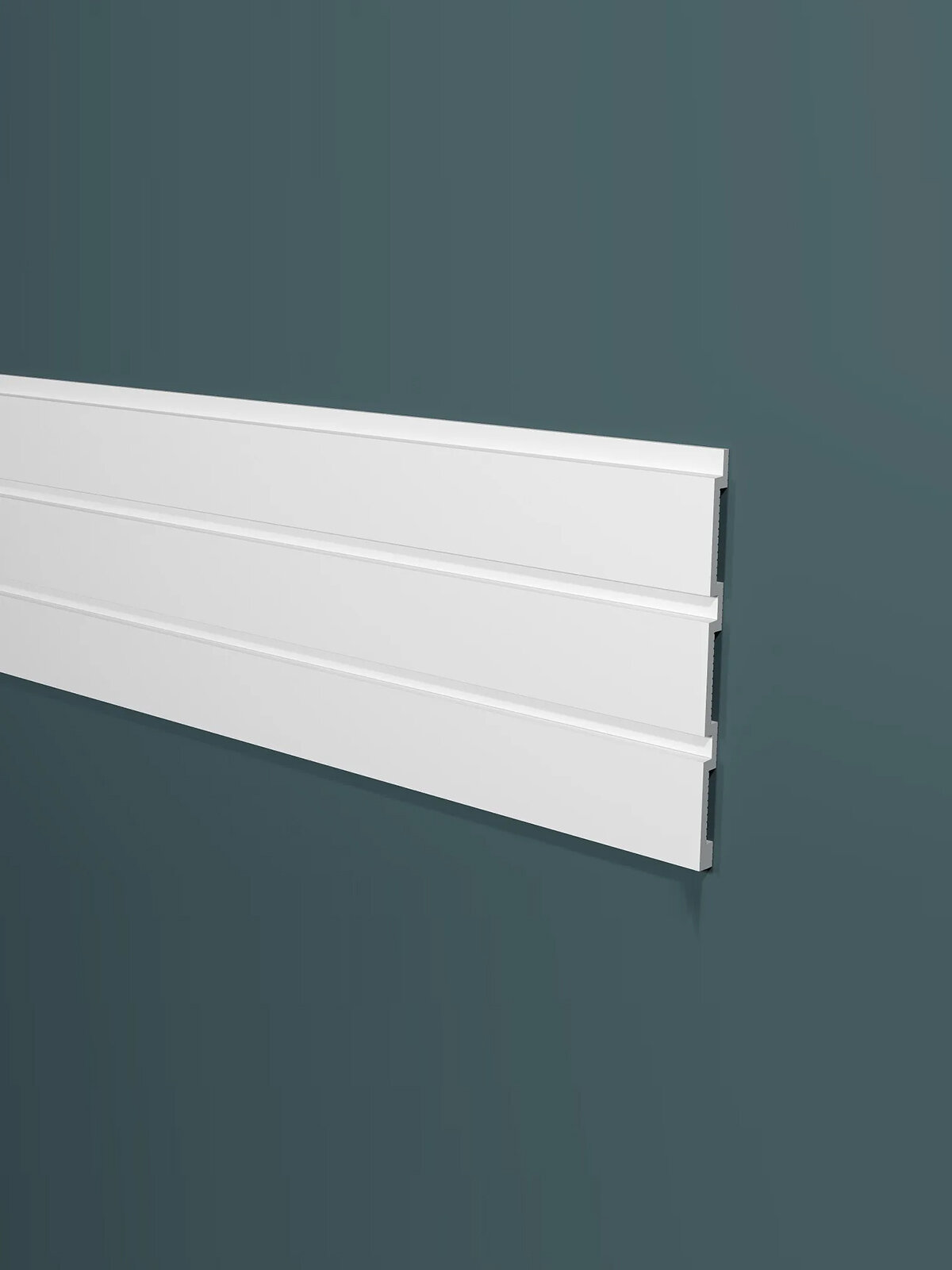 Декоративные стеновые панели из дюрополимера Decor-Dizayn (Декор-Дизайн) для внутренней отделки стен 240x13x2000 мм DD913(2m) белый