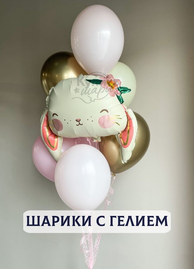 Воздушные шары с гелием, шарики воздушные "Для девочек" №293