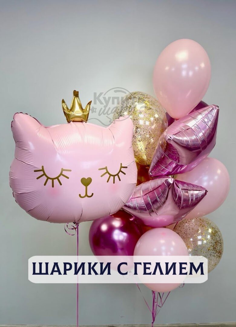 Воздушные шары с гелием, шарики воздушные "Принцессы" №2548