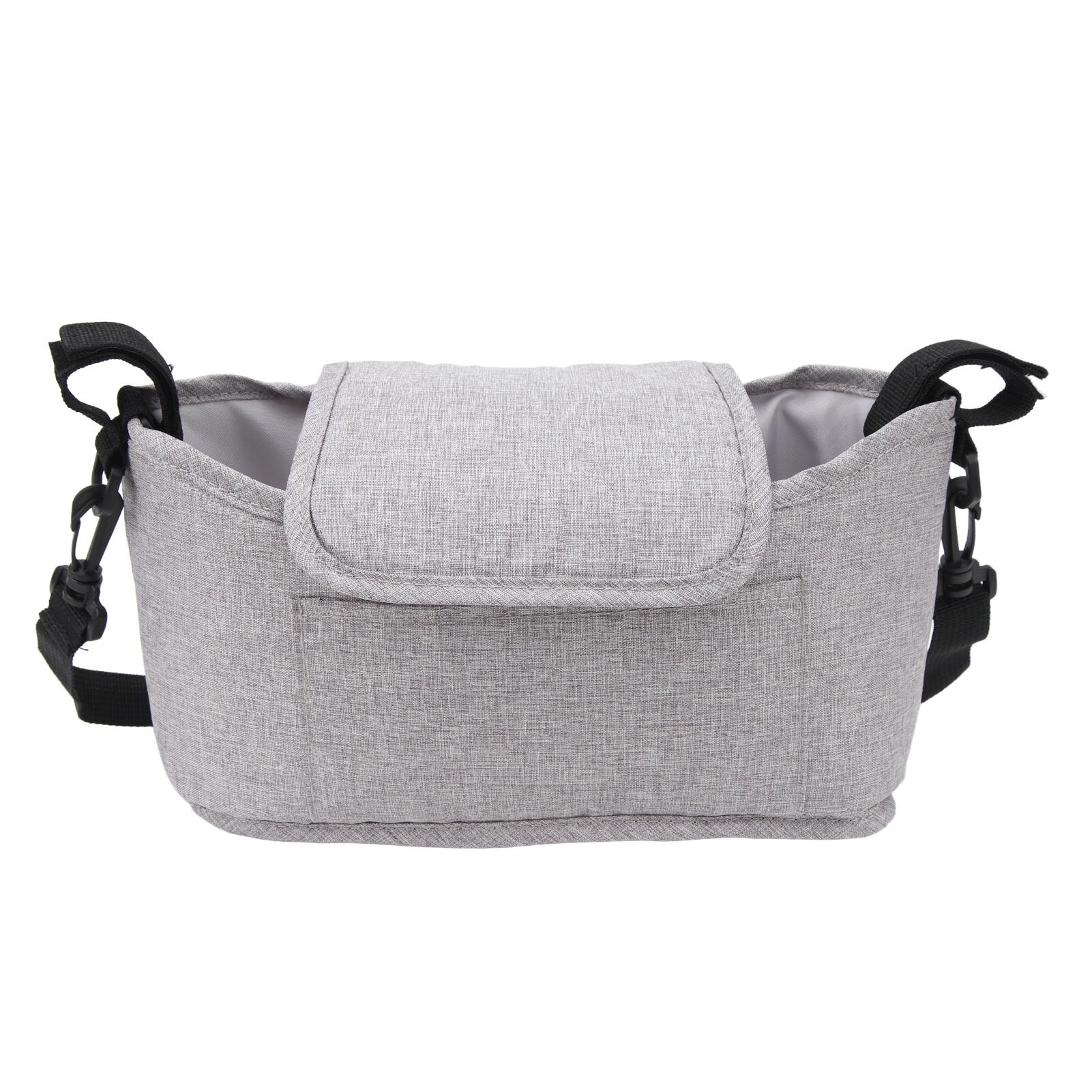 Сумка для коляски Baby Stroller Hanging Bag, многофункциональная, большой вместимости, стильная, легкая, дорожная сумка для коляски, для отдыха на природе и кемпинга, серая.
