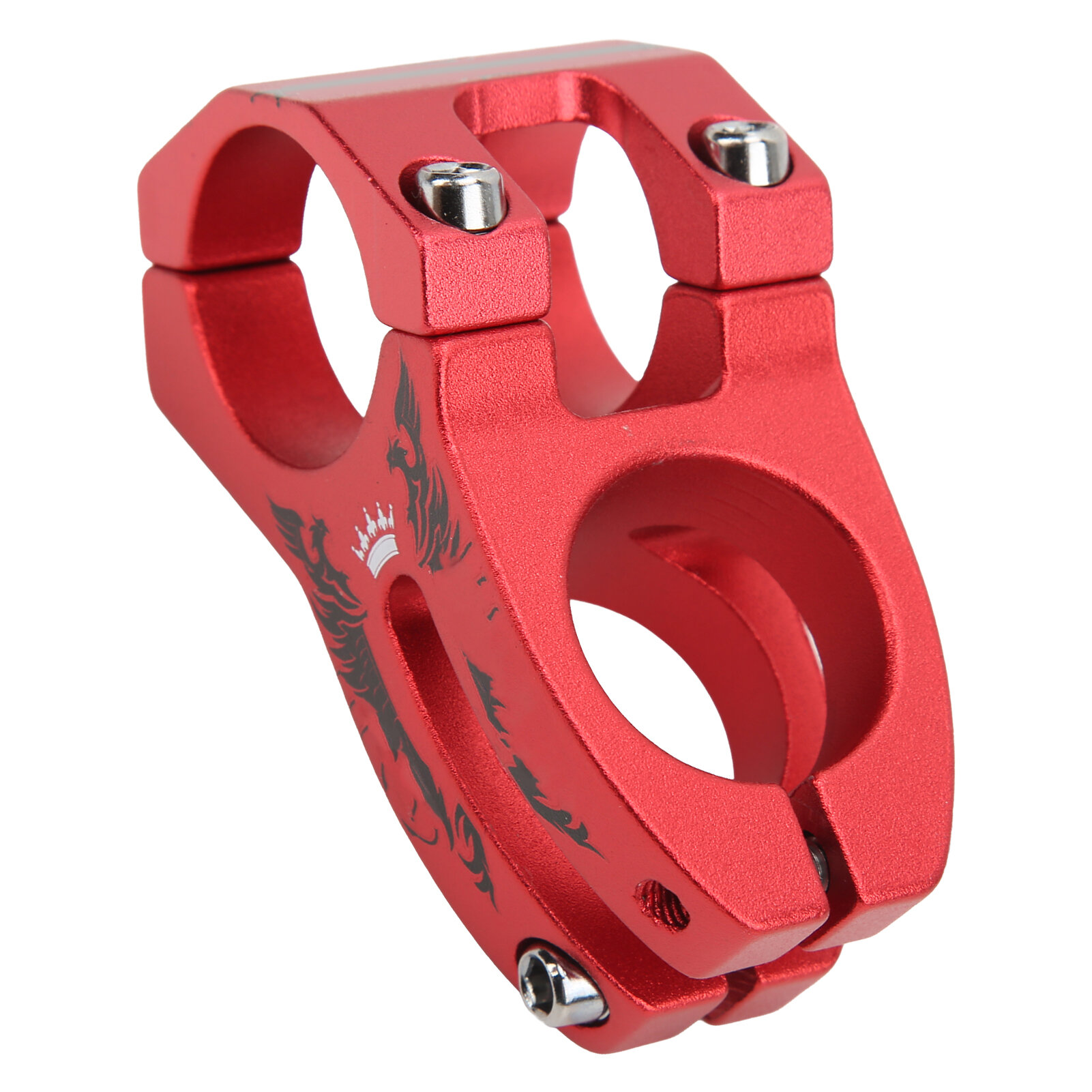 Вынос горного велосипеда, легкий алюминиевый сплав, полый, 31,8 мм, изогнутый нож с маркировкой, короткий вынос руля для езды на велосипеде, красный чехол для велосипедной гарнитуры