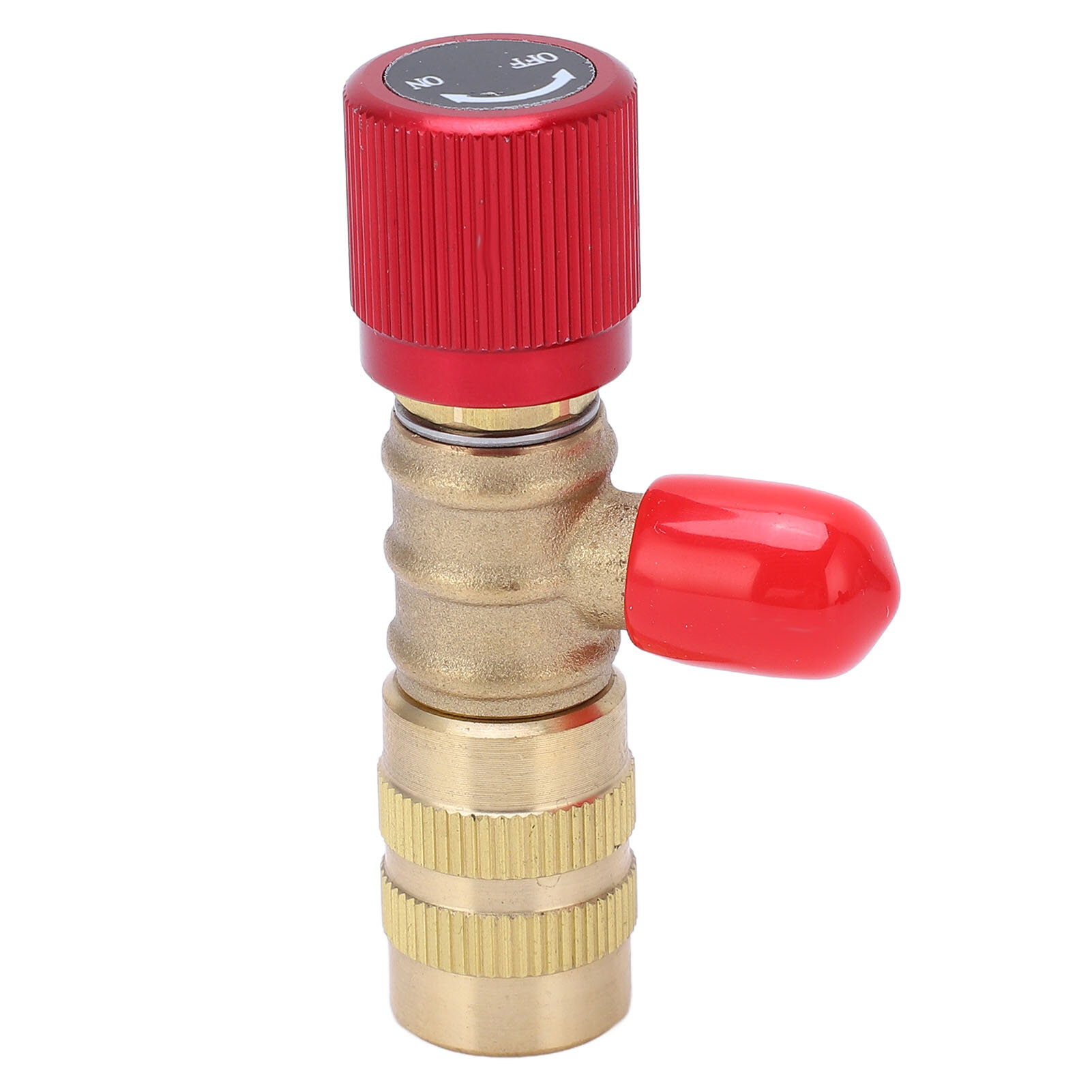 R22 R410 R134A R404 Клапан заправки хладагента 1/4 дюйма, наружная резьба 5/16 дюйма, внутренняя резьба, предохранительный клапан для жидкости для систем кондиционирования воздуха
