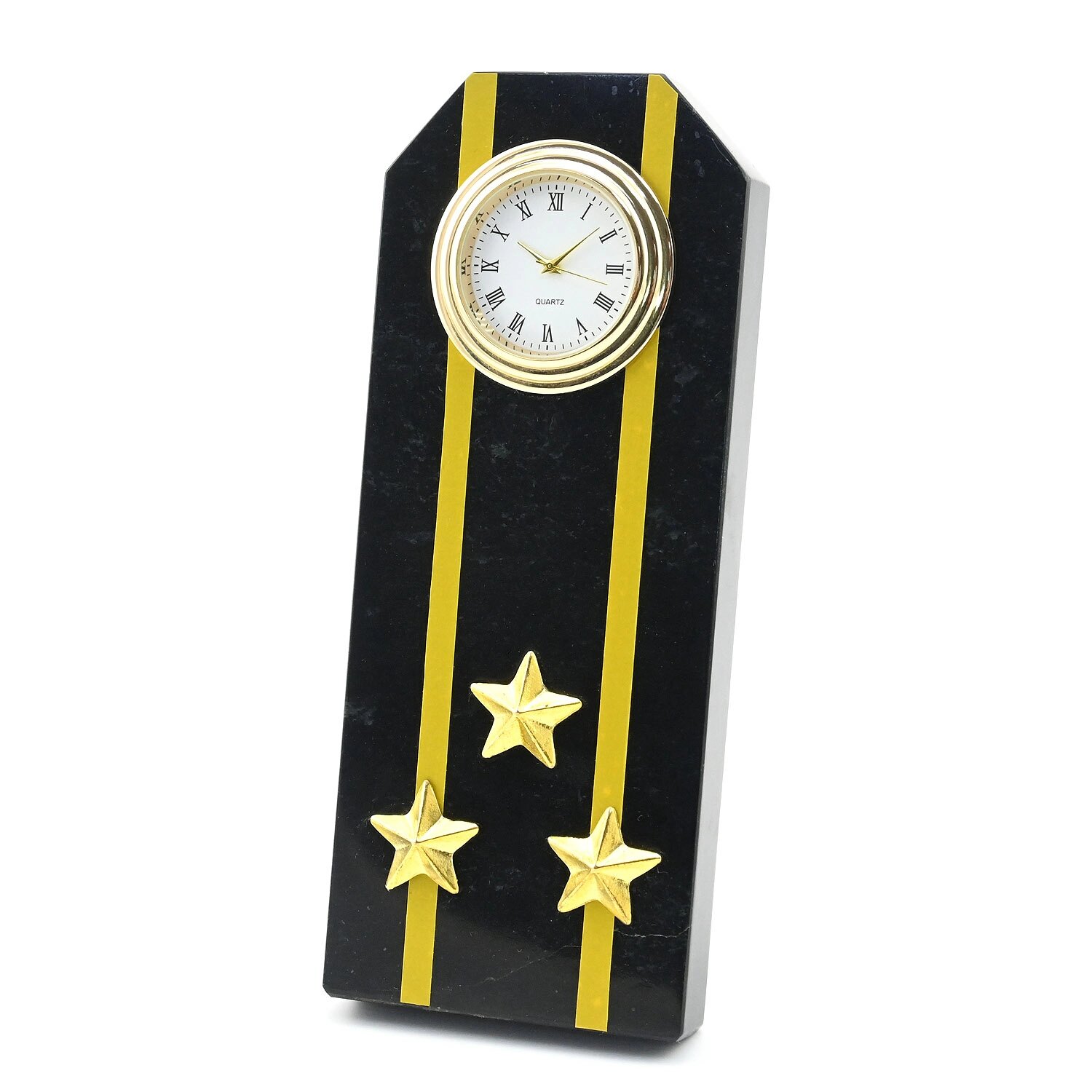 Часы из змеевика Погон полковник ВМФ 60*40*145мм