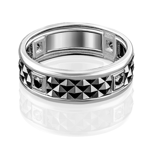 Кольцо, белое золото, 585 проба, фианит