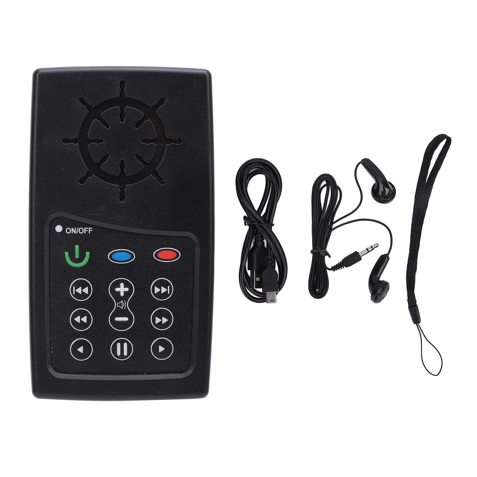 Аудиоплеер Священного Писания, портативный электронный аудиоплеер на солнечной батарее, чтение Священного Писания с поддержкой нескольких языков, ёмкостью 4G, чёрный