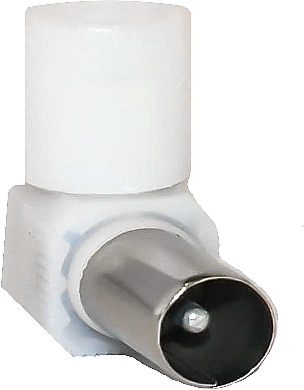 Штекер ТV угловой, белый, NETKO Optima для подключения кабельного телевидения 5 шт.