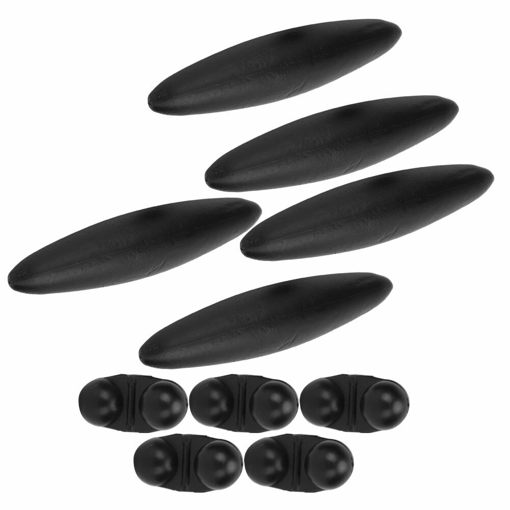 5 шт. портативные поплавки для сома из этиленвинилацетата и колокольчики для рыбалки, высокопрочные черные 30 г