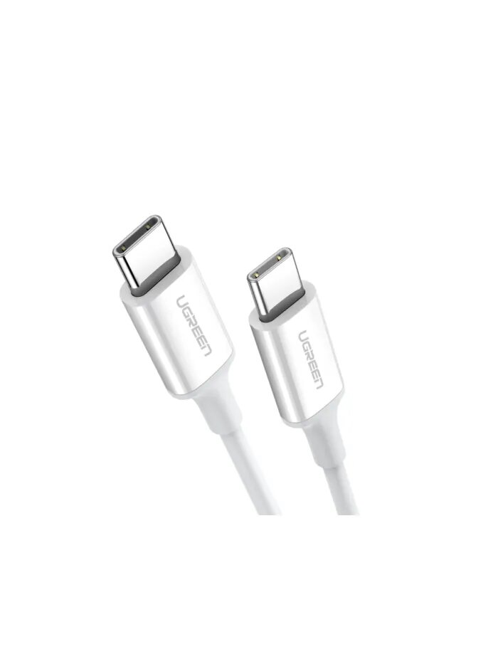 Кабель UGREEN US264 60519_ USB-C 2.0 Male/USB-C 2.0 Male 3A Data, 1.5м, white