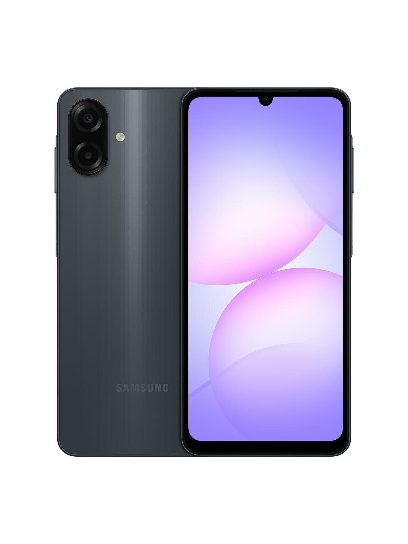 Смартфон Samsung Galaxy A07 4/128Gb Black, Черный (Dual nano SIM) Global