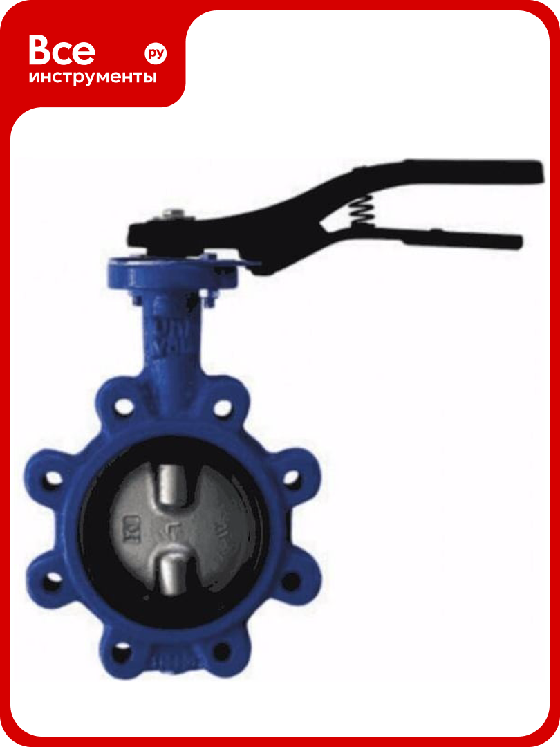 Затвор, Giacomini, поворотный Giacomini чугун EPDM Ду40 Ру16 с резьб. проуш, диск нерж R59FL R59FLY004 107-5400