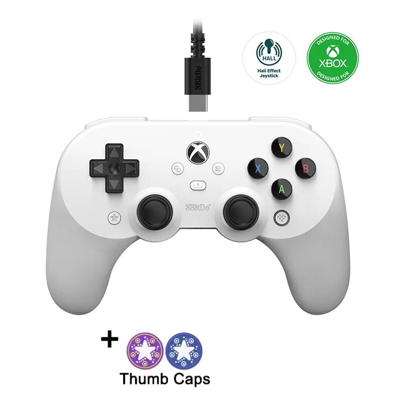 8BitDo Pro 2 проводной геймпад для Xbox White-Hall