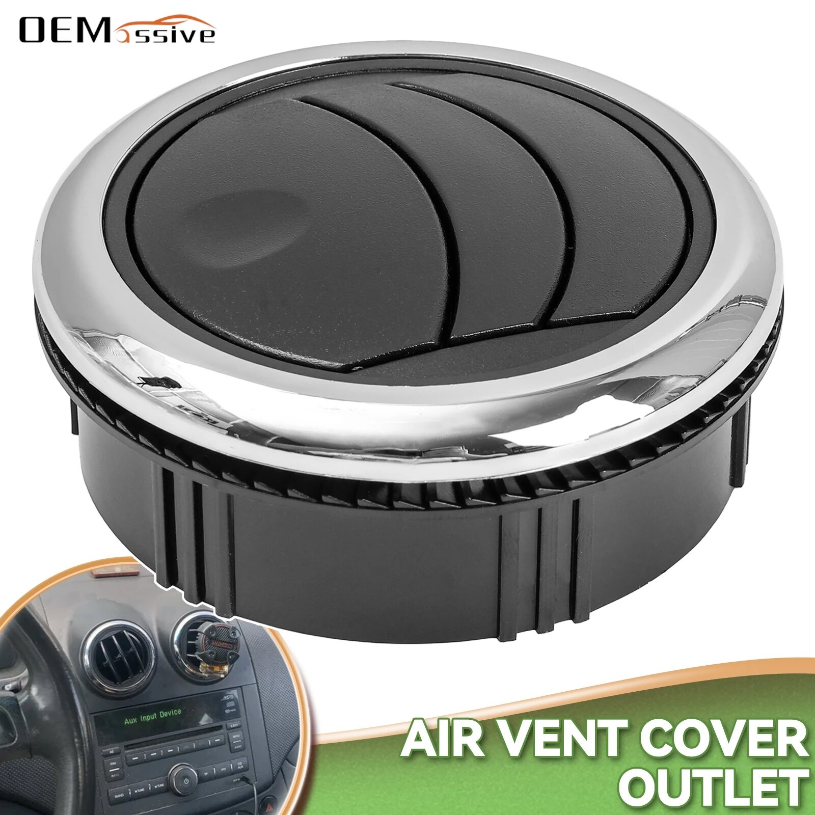 Рулонные вентиляционные отверстия для автобуса тренера с покрытием, розетка для кондиционера, дефлектор приборной панели, вентиляционный нагреватель, кондиционер, автомобильный Φ87/75