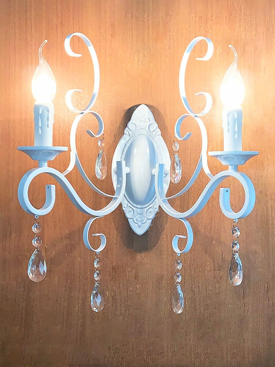 Светильник настенный, бра в спальню настенный, гостиная, коридор, белое, Бра, E14, 40 Вт