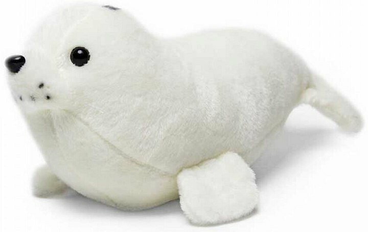 Mimis Нерпа мультик 33 см - мягкая игрушка для детей, плюшевая нерпа для игр и сюжета