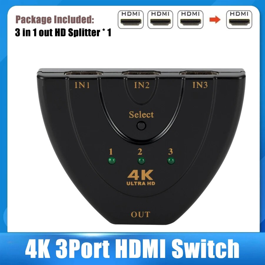 HDMI-переключатель LccKaa 3 в 1 4K Product C