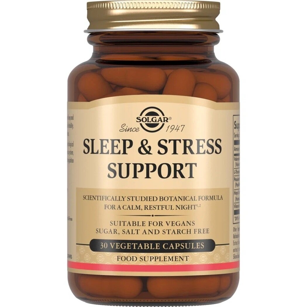 Витамины Solgar "Ночной стресс-контроль и сон", для сна, 30 шт