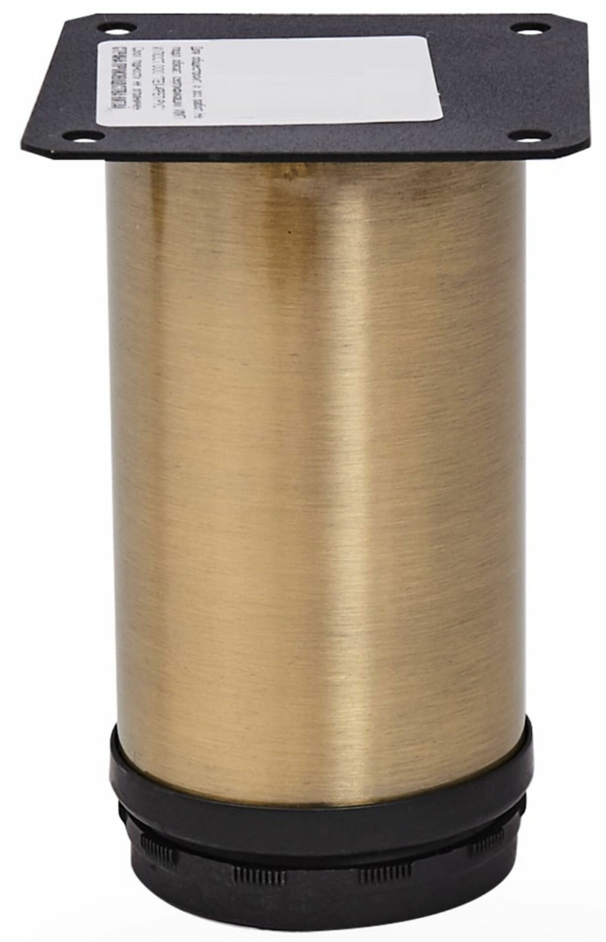 Ножка мебельная круглая 50х100 мм регулируемая сталь цвет бронза. Не только сформирует опору, но и подарит оригинальный, невесомый общий вид предмету интерьера