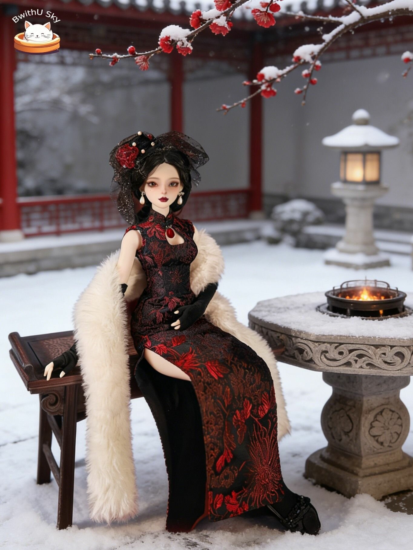 Кукла BwithUSky "Rose", 1/4, BJD, смола, коллекционная, для взрослых
