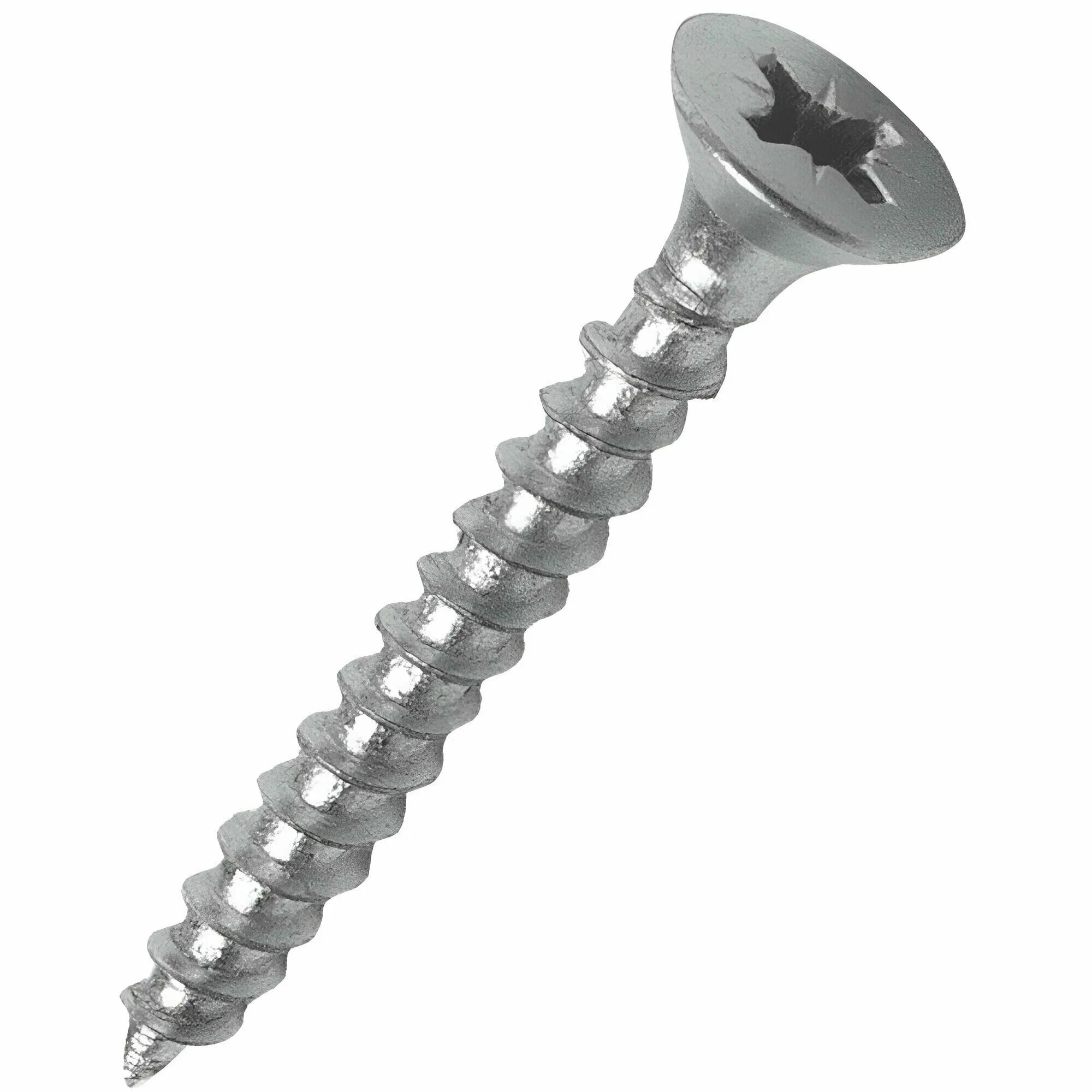 Саморез 2,5х25 белый оцинкованный, шляпка потайная "МастерБолтиков" (100шт)