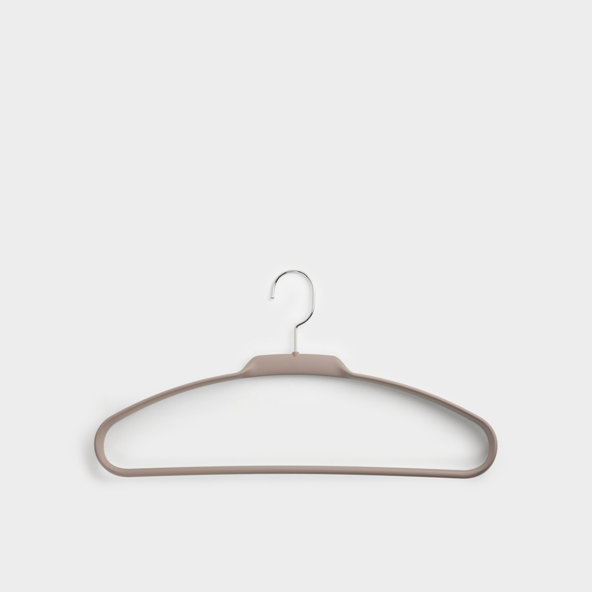 Вешалка-плечики, 45 см, для пиджаков и верхней одежды, пластик, мокко, Good house