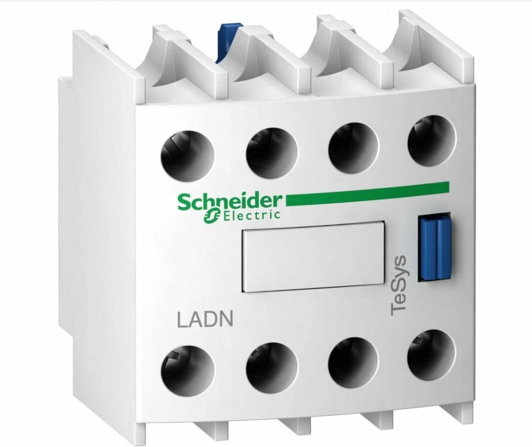 LADN22 Контакт дополнительный фронтальный 2НО+2НЗ для контакторов cерии D Schneider Electric