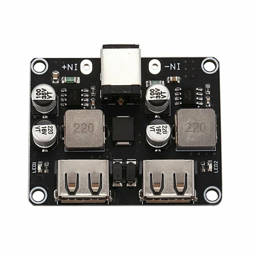 2-канальный Usb Qc3.0 Qc2.0 Dc-Dc понижающий преобразователь зарядный модуль 6-32V 9V 12V 24V совместим с быстрой платы зарядного устройства 3V 5V