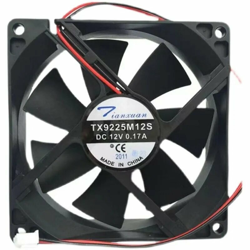 Вентилятор Для Охлаждения Теплообменника TX9225M12S 92*92*25 Мм, 12 В, 0,17 А Для Вертикальной Установки Холодильника