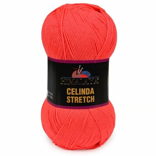 Пряжа Himalaya Celinda stretch 212-36 (5 мотков по 100г/430м) красный коралл