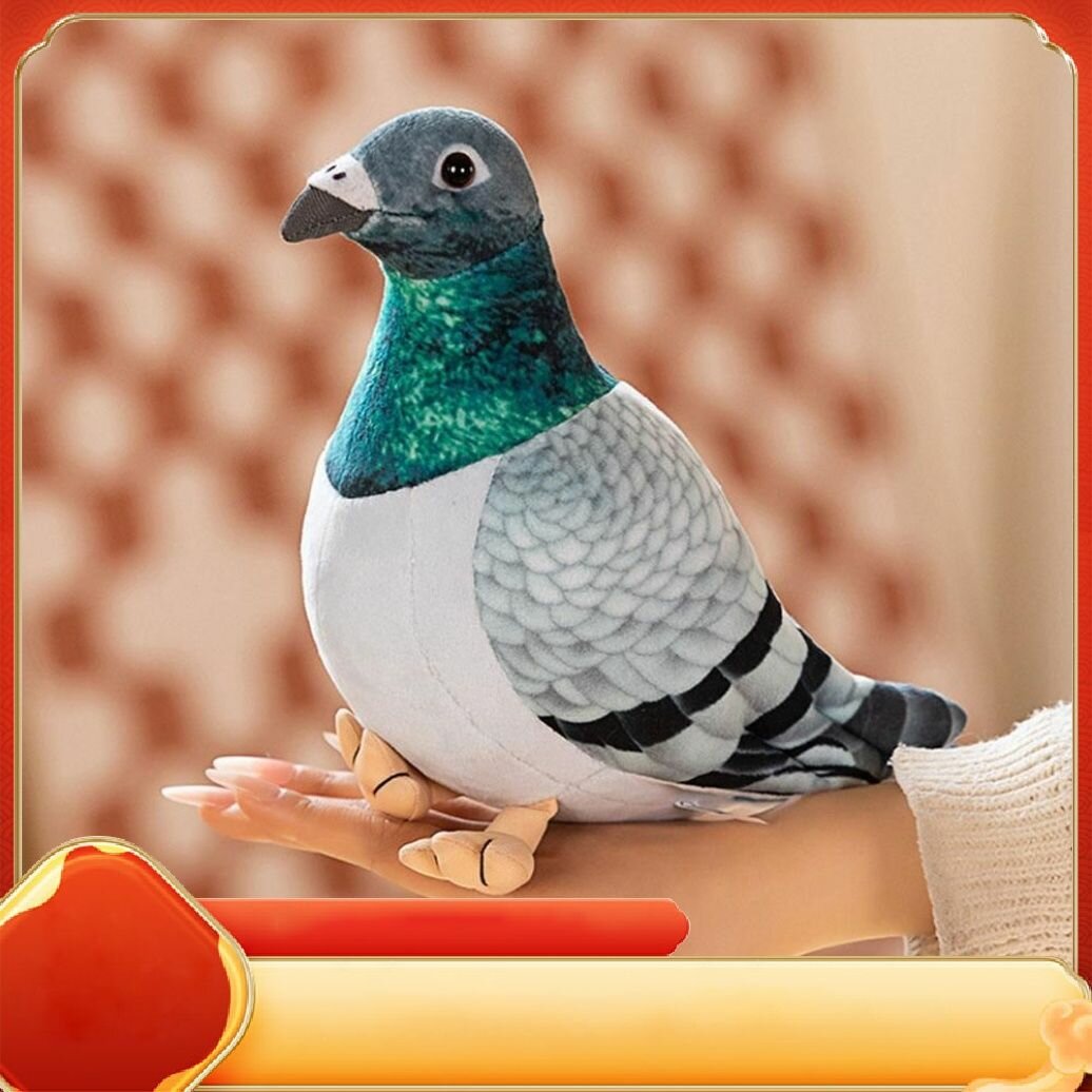 Эксклюзивная мягкая плюшевая игрушка 20 см в виде голубя и птицы для детей