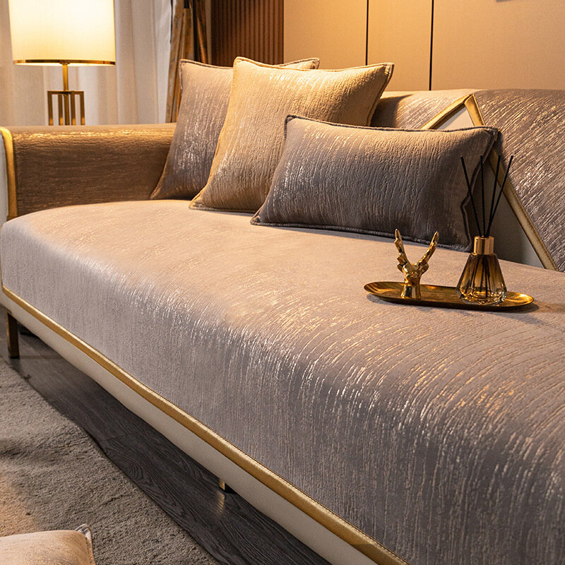 Кожаная подушка для дивана на все сезоны, высококачественный чехол для дивана, легкая роскошь, нескользящая, устойчивая к царапинам от кошек подушка для дивана