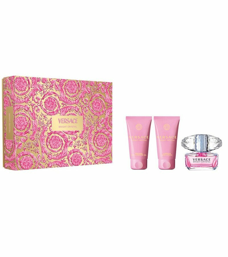 Versace woman Bright Crystal Набор: Туалетная вода 50 мл. + Лосьон д/ тела 50 мл. + Гель д/душа 50 мл.