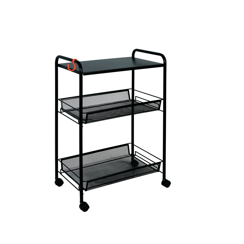 Этажерка 3-Х полочная ладья со столом 33КС белая 450х300х650ММ соликамск