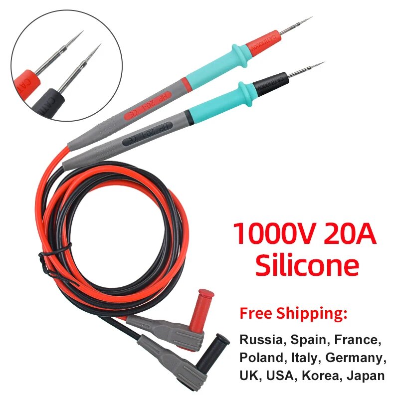 Щупы щупы MESTEK 1000V 20A Silicone