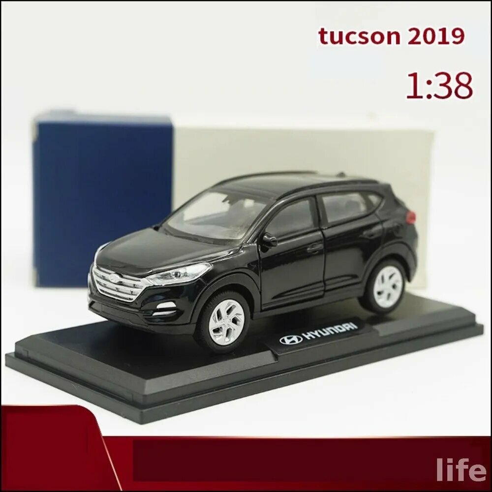 Эксклюзивная игрушечная копия Hyundai Tucson 2019 в масштабе 1:38, созданная из цельнолитого металла