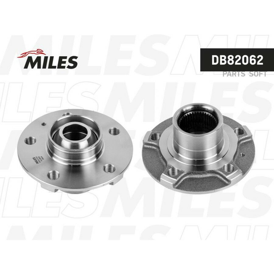 MILES DB82062 Ступица колеса AUDI A4/A5/A6/A7/A8/Q5/RS4/RS5/RS6/RS7/R8 пер./4WD зад. ()