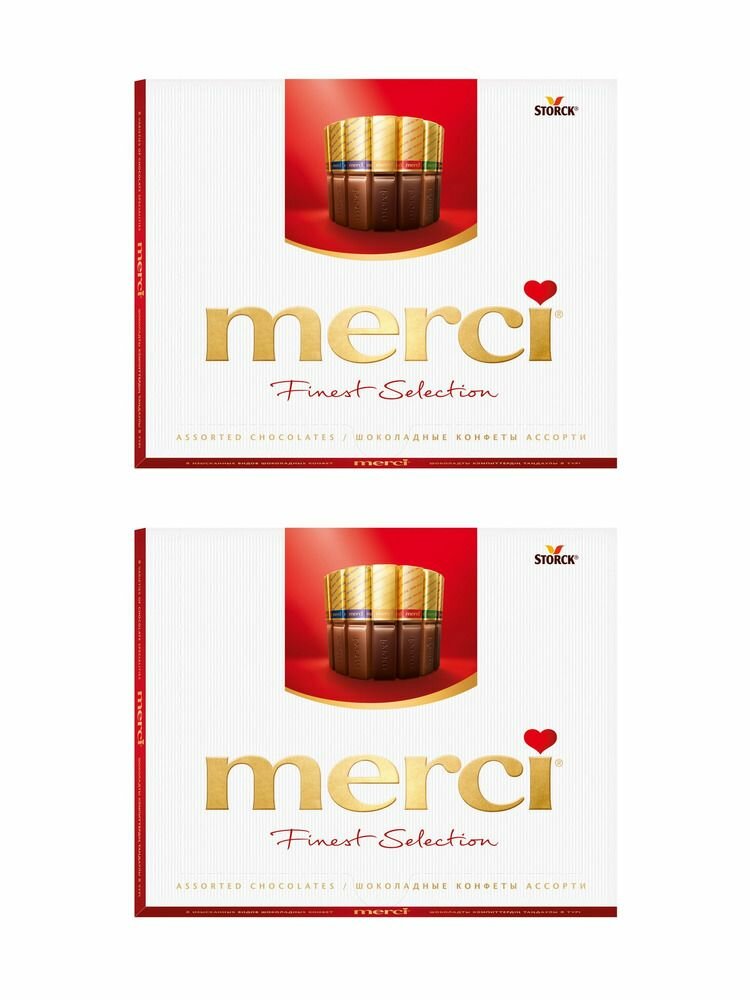 Merci Набор шоколадных конфет Finest Selection Ассорти, 250 г, 2 шт