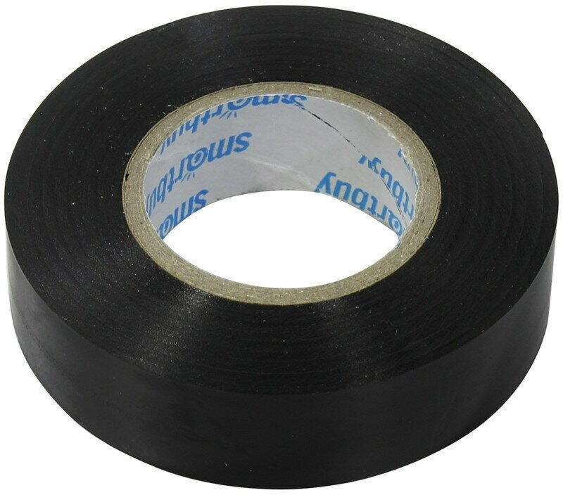 Изолента Smartbuy, 19мм*20м, 180мкм, черная, инд. упаковка, 10 штук, 291550