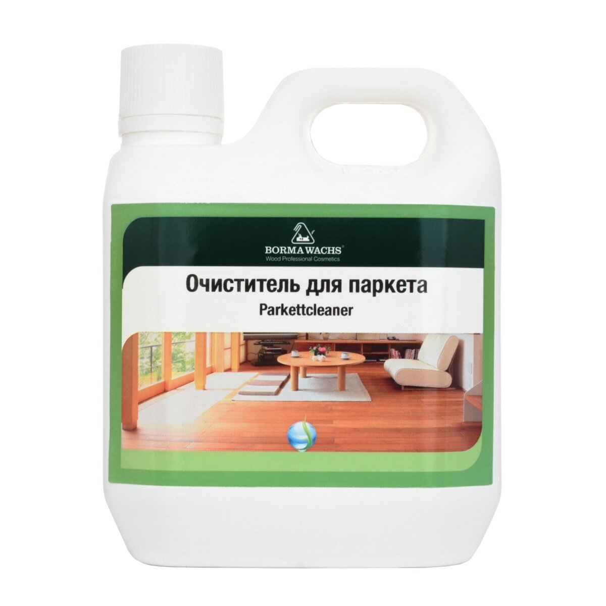Водоразбавимый универсальный очиститель для паркета и деревянных полов Borma Parquet Cleaner 1 л NAT0048