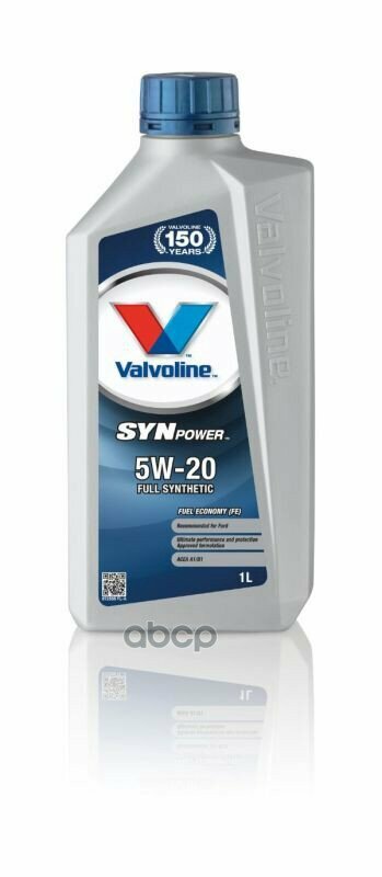Valvoline Масло моторное VALVOLINE SYNPOWER FE A1/B1 5W-20 1л На складе