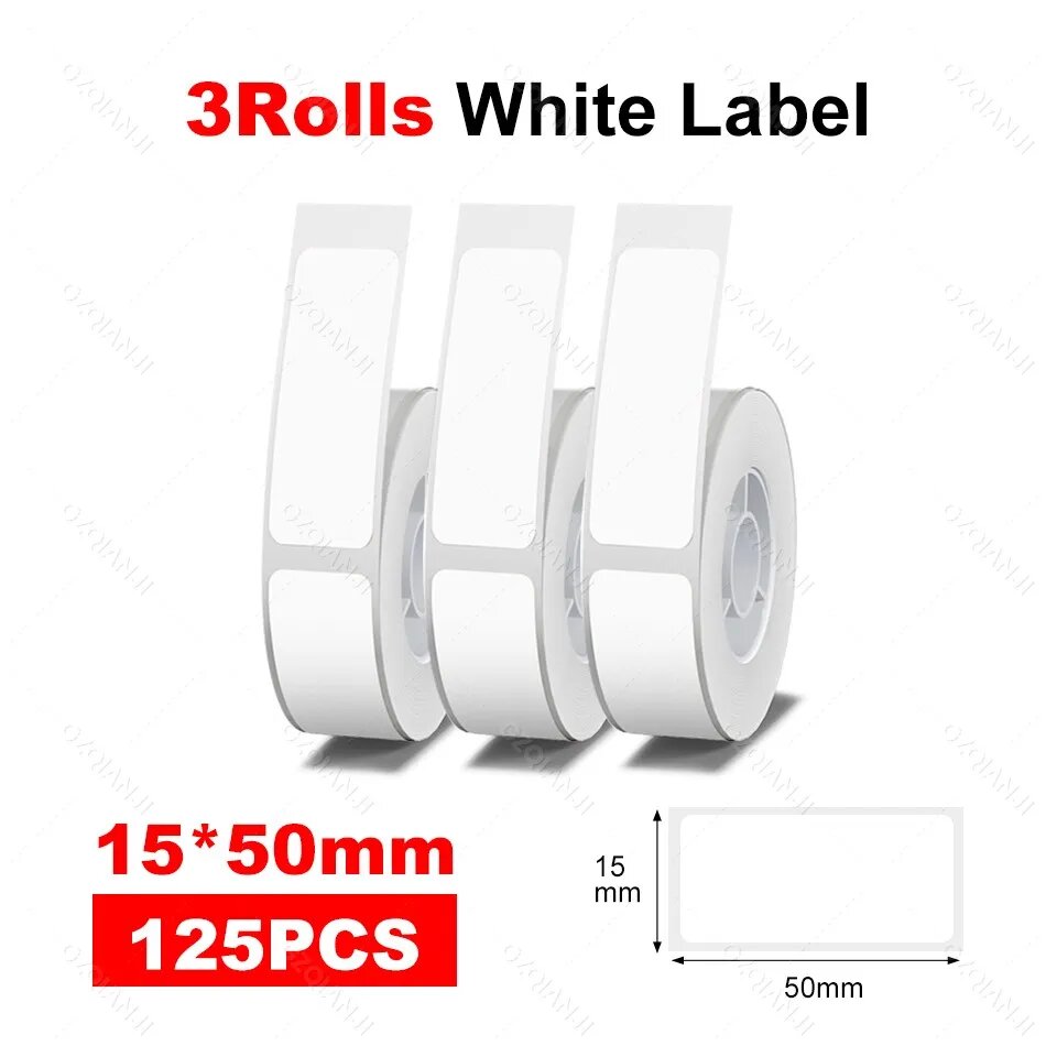 Niimbot D110/D11/D101 бумага для этикеток 3Rolls 15-50mm