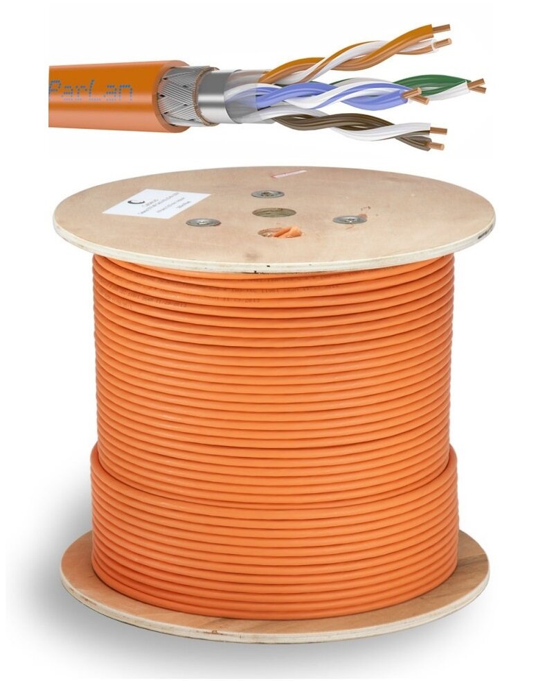 3м Кабель ParLan SF/UTP Cat5e ZH нг(А)-HF 4х2х0,52-145 безгалогенный негорючий для СКС и IP-сетей медь, пр-во Паритет (Россия)