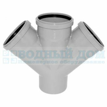 Крестовина канализационная 110х110х110х110 45гр (серая)
