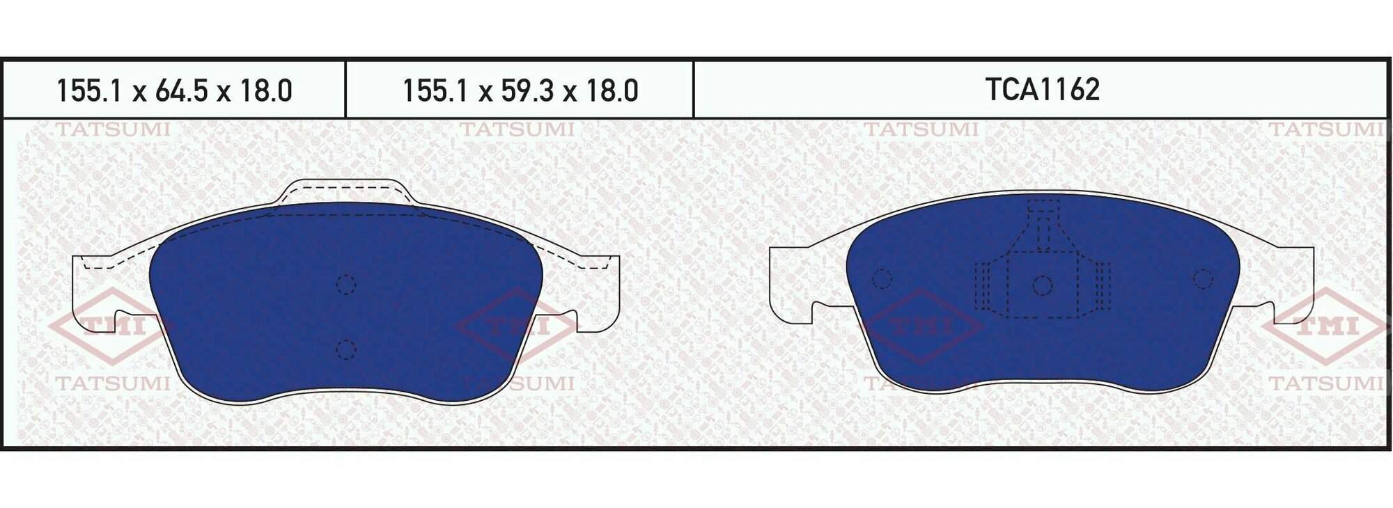 Колодки тормозные RENAULT DUSTER 10-/FLUENCE 10-/MEGANE III 08- передние