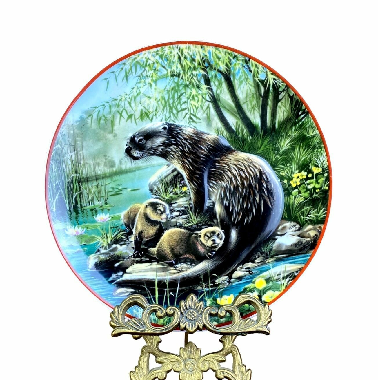 Декоративная тарелка Выдра Heinrich. Германия