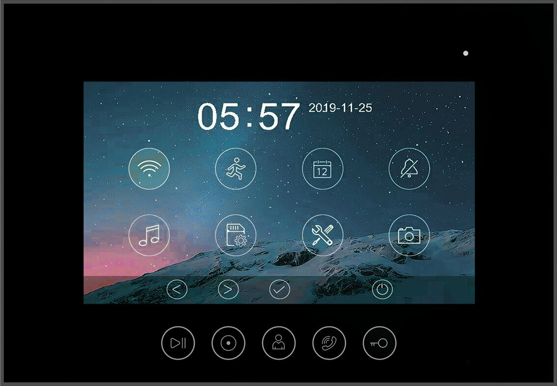 Tantos Marilyn HD Wi-Fi s (black) видеодомофон с сенсорными кнопками с поддержкой форматов AHD/TVI/CVI
